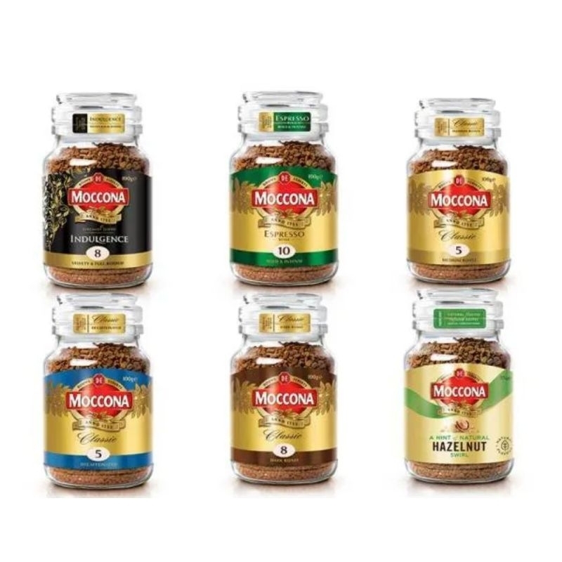 Jual Moccona Classic Decaffeinated Intensity 5 Freeze Dried Instant Coffee Classic Medium Roast ...