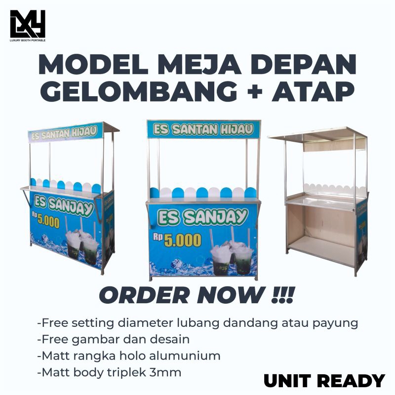 Jual Booth Portable Model Gelombang Atap Stand Julan Rombong Lipat Anti ...