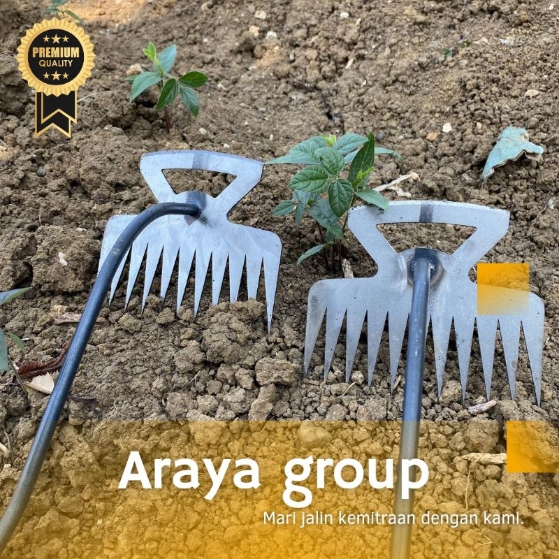 Jual Alat cabut Rumput liar/weeding harrow 11 gerigi 2in1, 6 gerigi, 4 ...