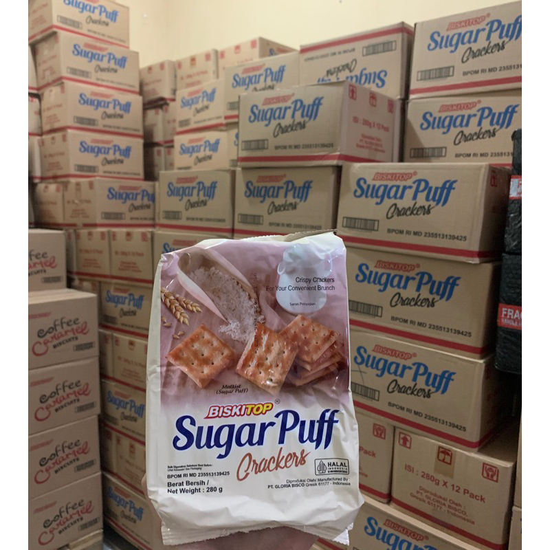 Jual Sugar Puff Biskitop 280gr per pcs | Shopee Indonesia