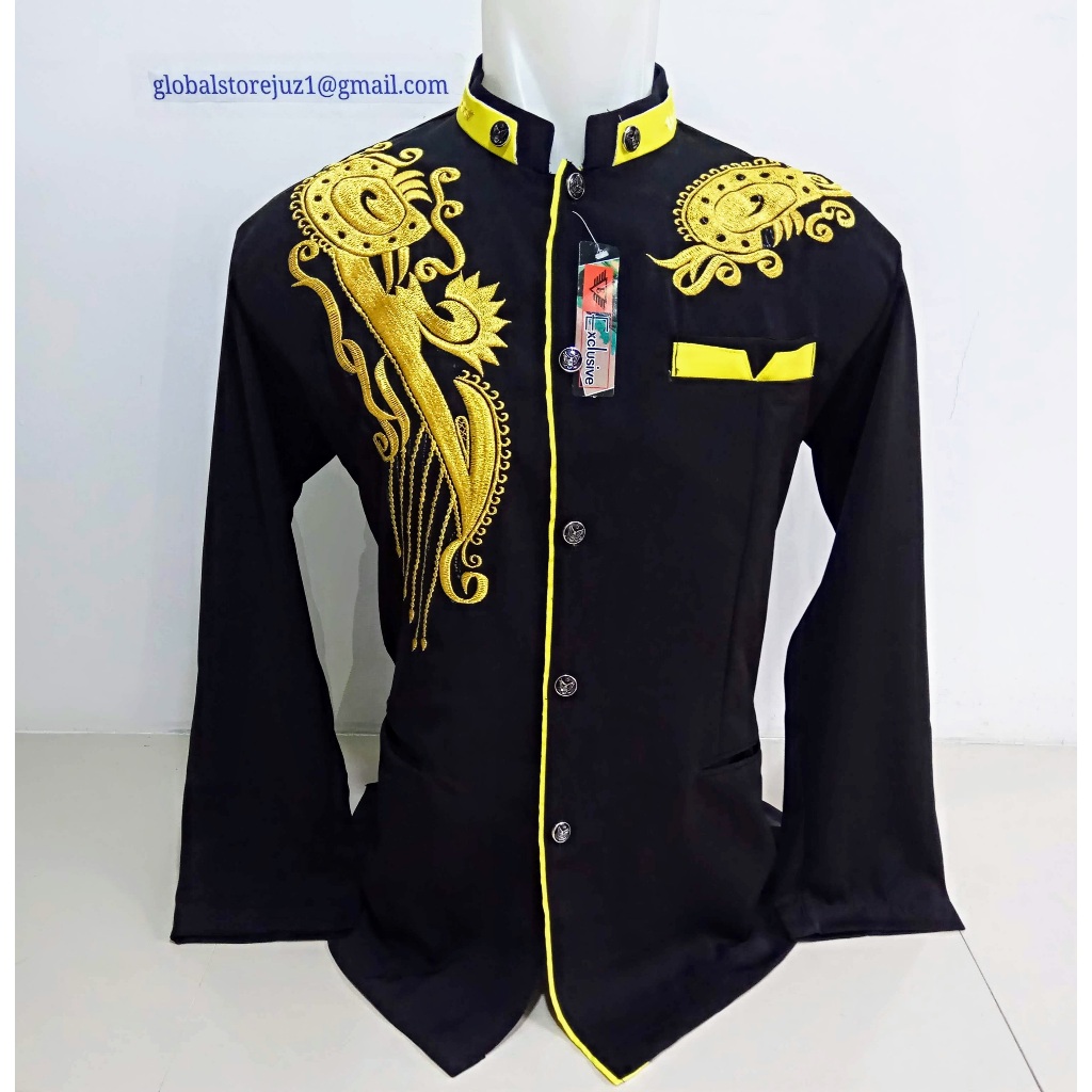 Jual Jasko Busana Muslim Pria Jas Muslim Koko Modern Jasko Lis Bordir ...
