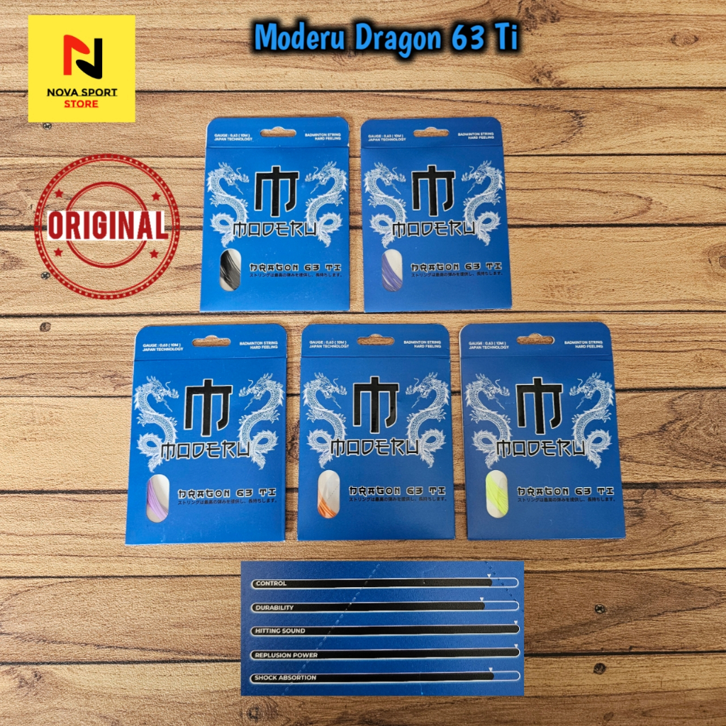 Jual Senar Badminton Moderu Dragon 63 Titanium | Shopee Indonesia