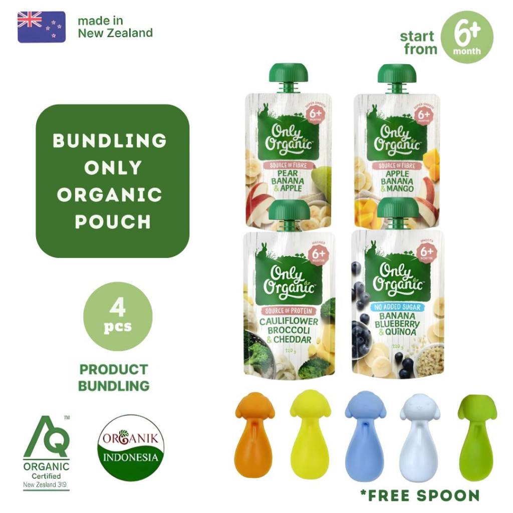 Jual Only Organic Pouch 6m+ (4 Pcs) | Shopee Indonesia