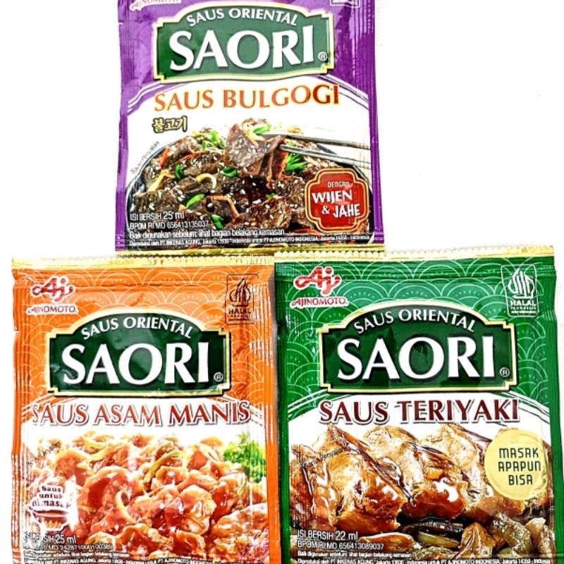 Jual Saori Saus Sachet Saus teriyaki / Saus Asam manis / Saus Bulgogi ...