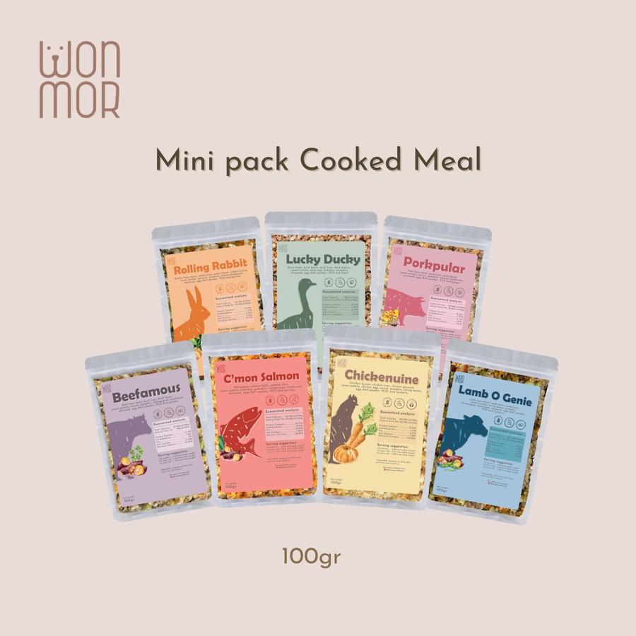 Jual WONMOR Dog Cooked Food Series Fresh Healthy Makanan Anjing Chicken ...