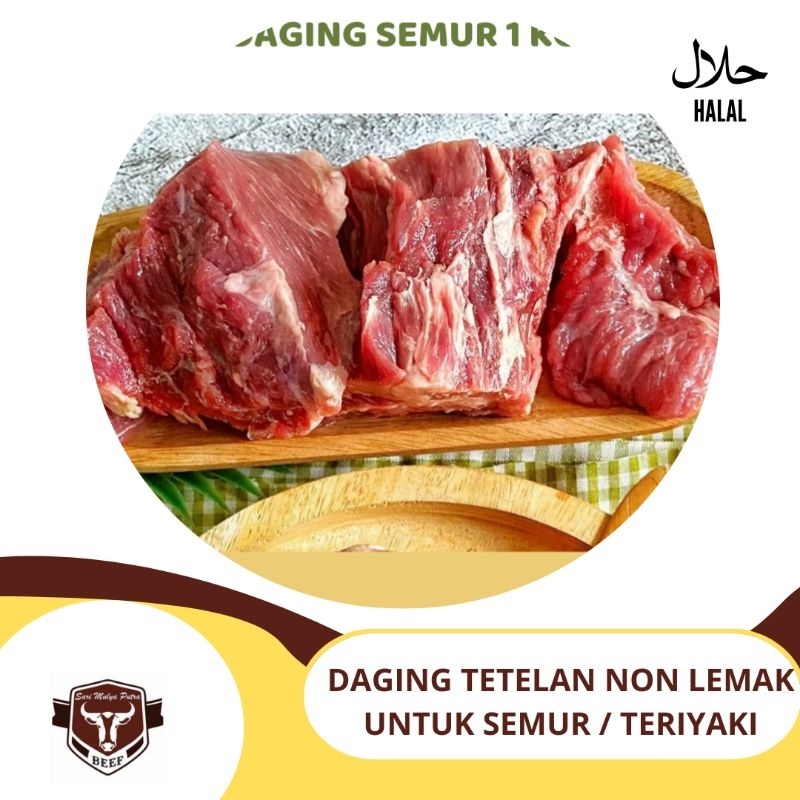Jual DAGING SAPI / tetelan sapi super non lemak / daging semur 500gr ...