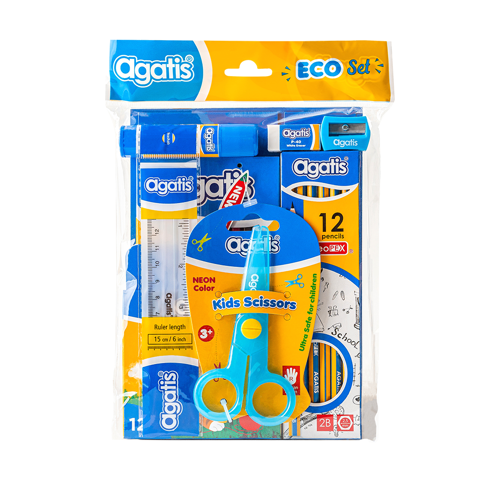 Jual AGATIS Eco - Paket Alat Tulis dan Mewarnai Lengkap | Shopee Indonesia