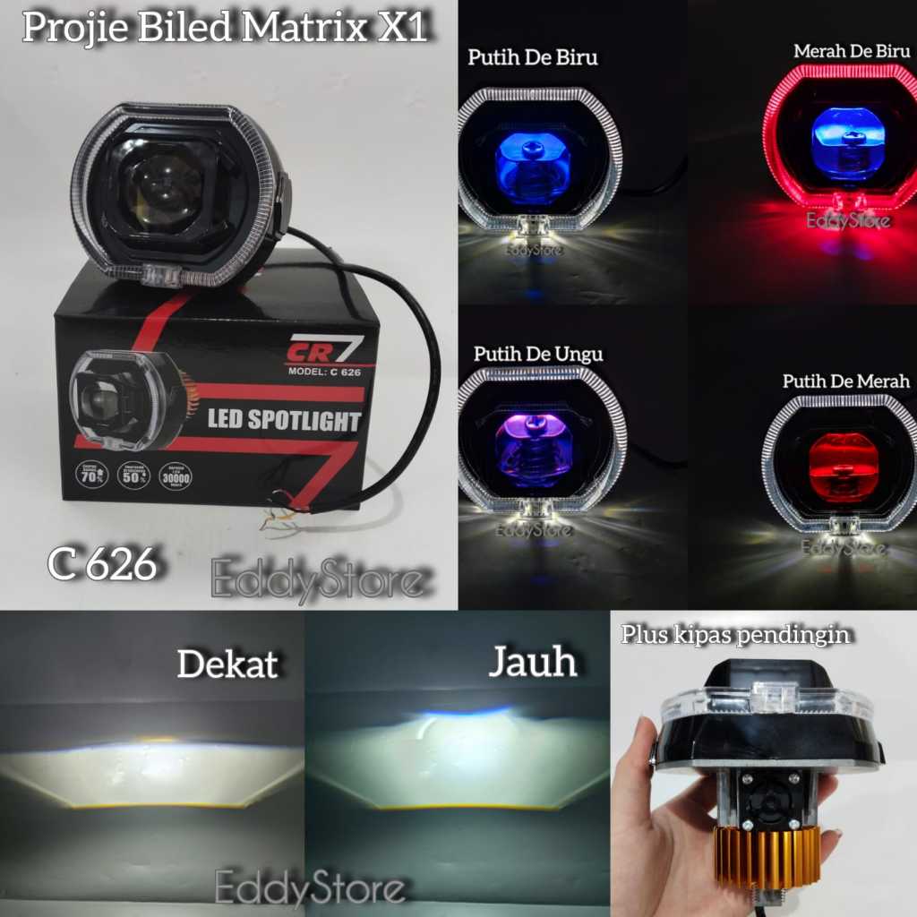 Jual Projie Biled Matrix X1 Terbaru Jauh Dekat Putih Body Black - Plus ...