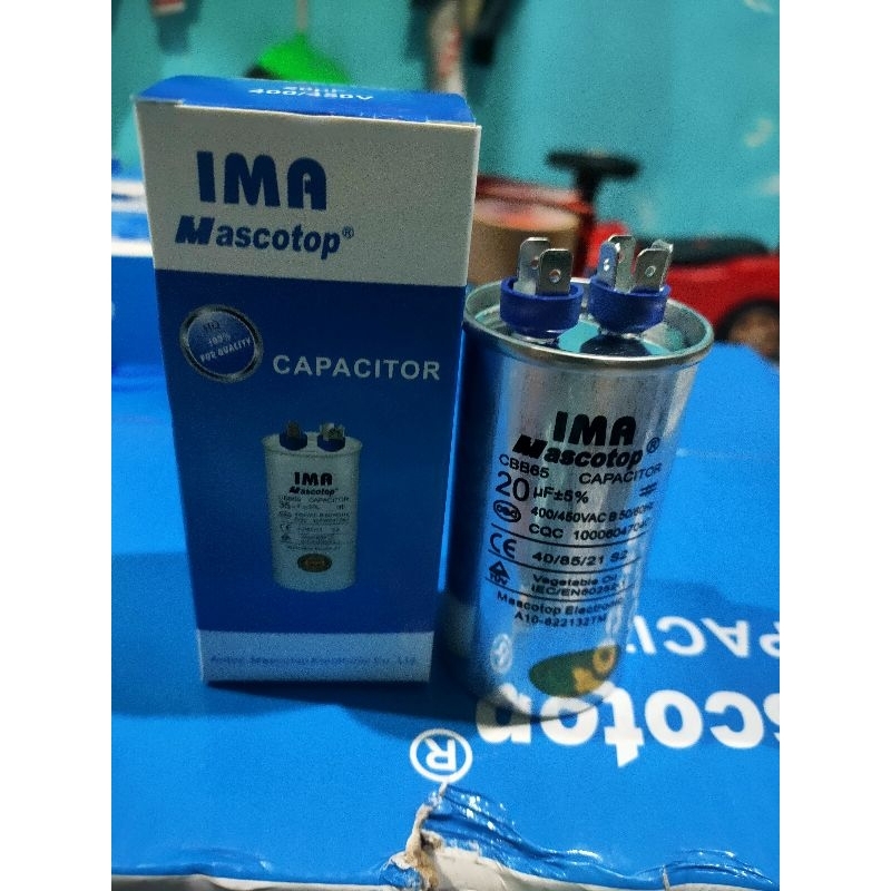 Jual Capasitor AC 20UF "IMA MASCOTOP"/kapasitor ac | Shopee Indonesia