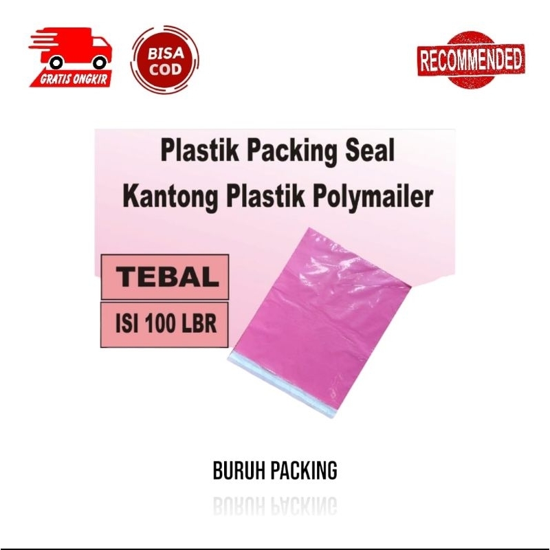 Jual POLYMAILER/PLASTIK PACKING WARNA PINK, SILVER DAN HITAM SEMI ...