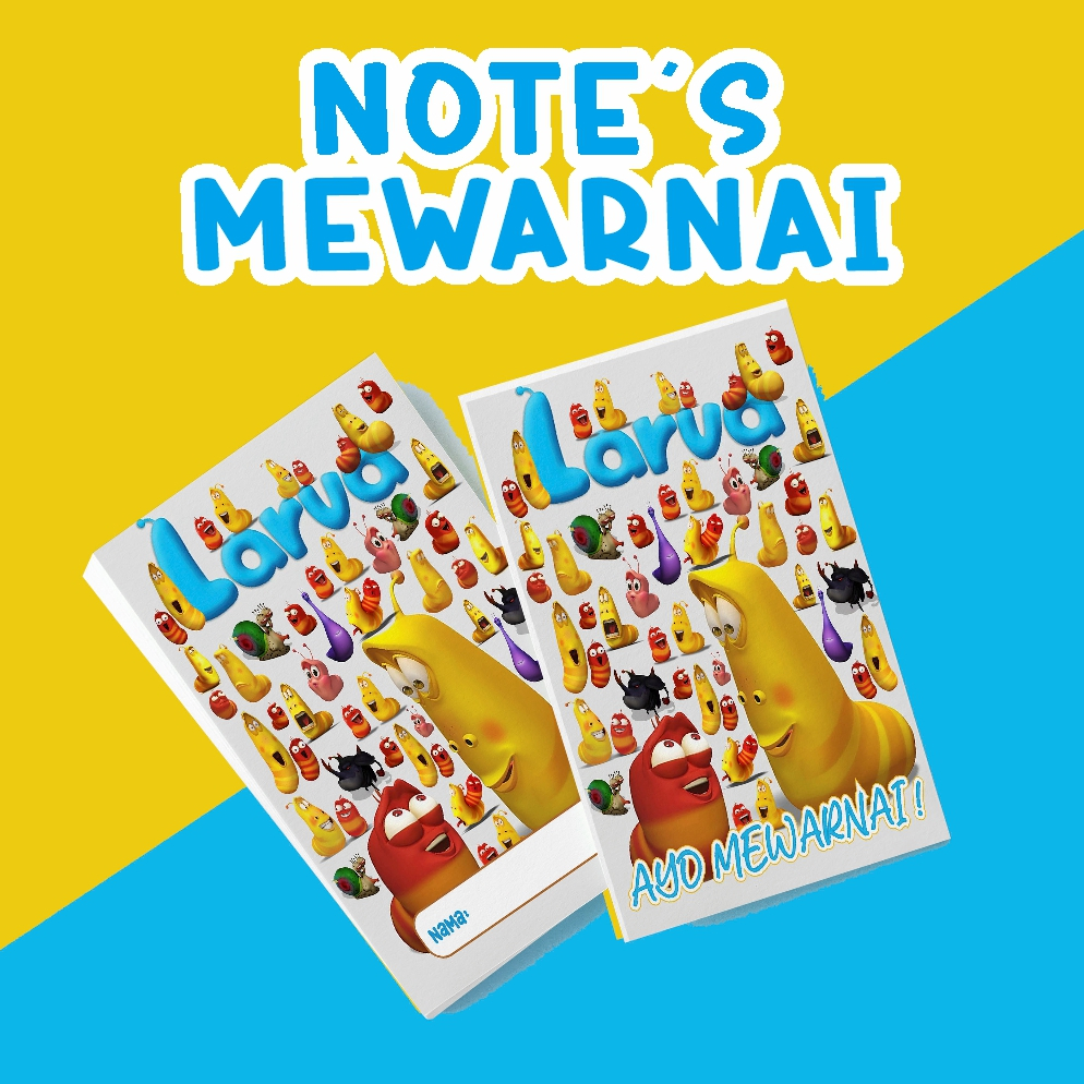 Jual Buku Kecil Mewarnai - Note Mewarnai Larva | Shopee Indonesia