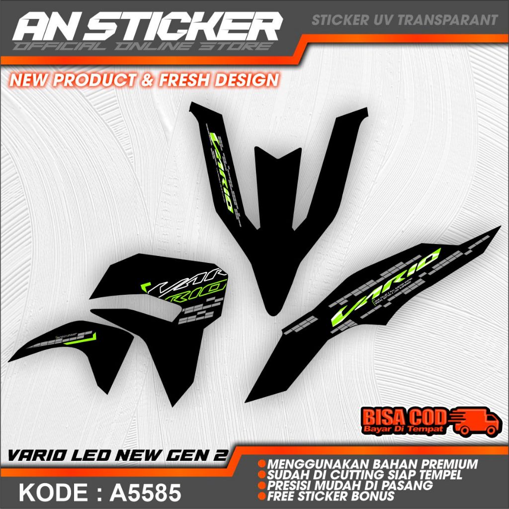 Jual STRIPING TRANSPARAN VARIO LED NEW GEN 2 MOTIF TERBARU PALING LARIS ...