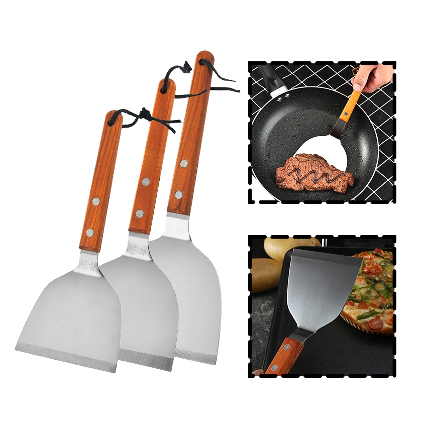 Jual Spatula pizza / spatula teppanyaki / spatula Martabak stainless ...
