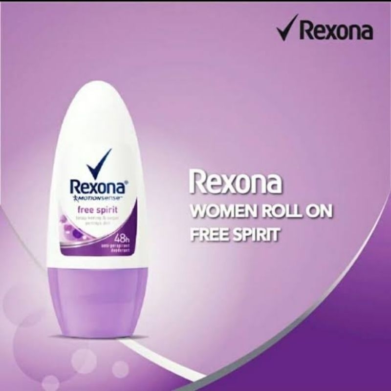 Jual REXONA Women Deodorant Roll On 45 ML - Rexona Deodorant Ungu ORIGINAL | Shopee Indonesia