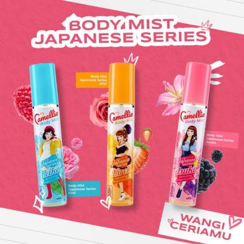 Jual CAMELLIA BODY MIST JAPANESE SERIES 100 ml | PARFUM CAMELIA ASUKA ...
