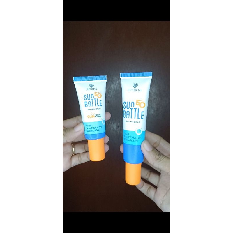 Jual Emina Sun Battle Sunscreen SPF 50 PA+++ (NEW) | Shopee Indonesia
