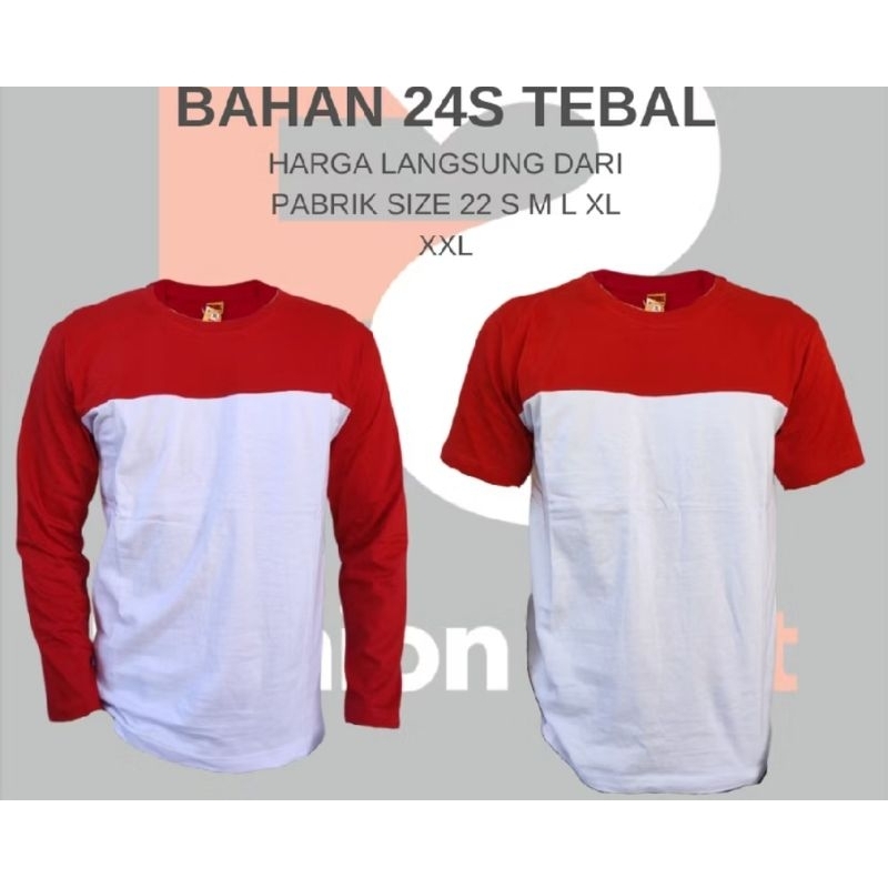 Jual kaos Merah putih polos keren /// Star [Tebal] Kaos Merah Putih Kemerdekaan Indonesia ...