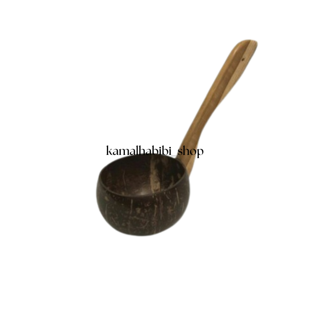 Jual Gayung Siwur Air Siraman Kayu Batok Kelapa / Gayung Kayu Klasik ...