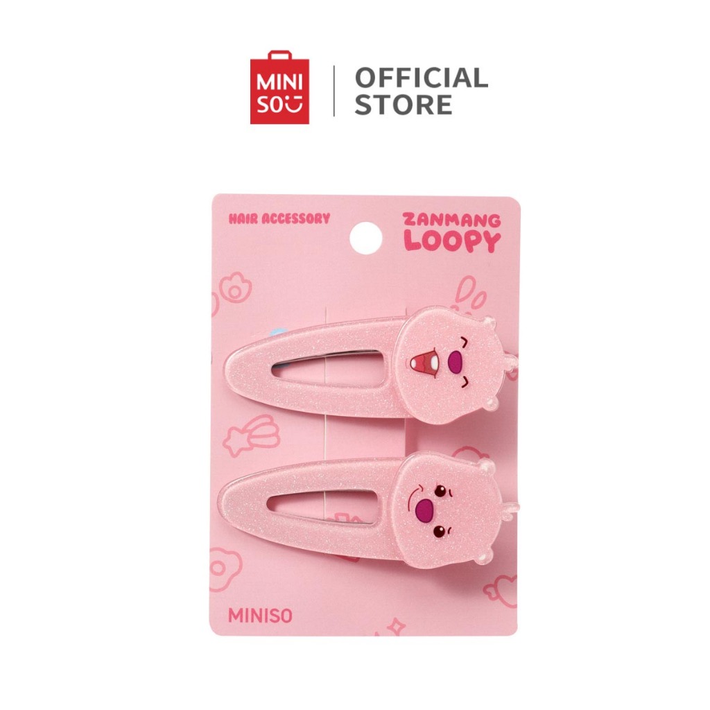 Jual Miniso x ZANMANG Loopy Collection Hair Clips Checkered Jepit ...