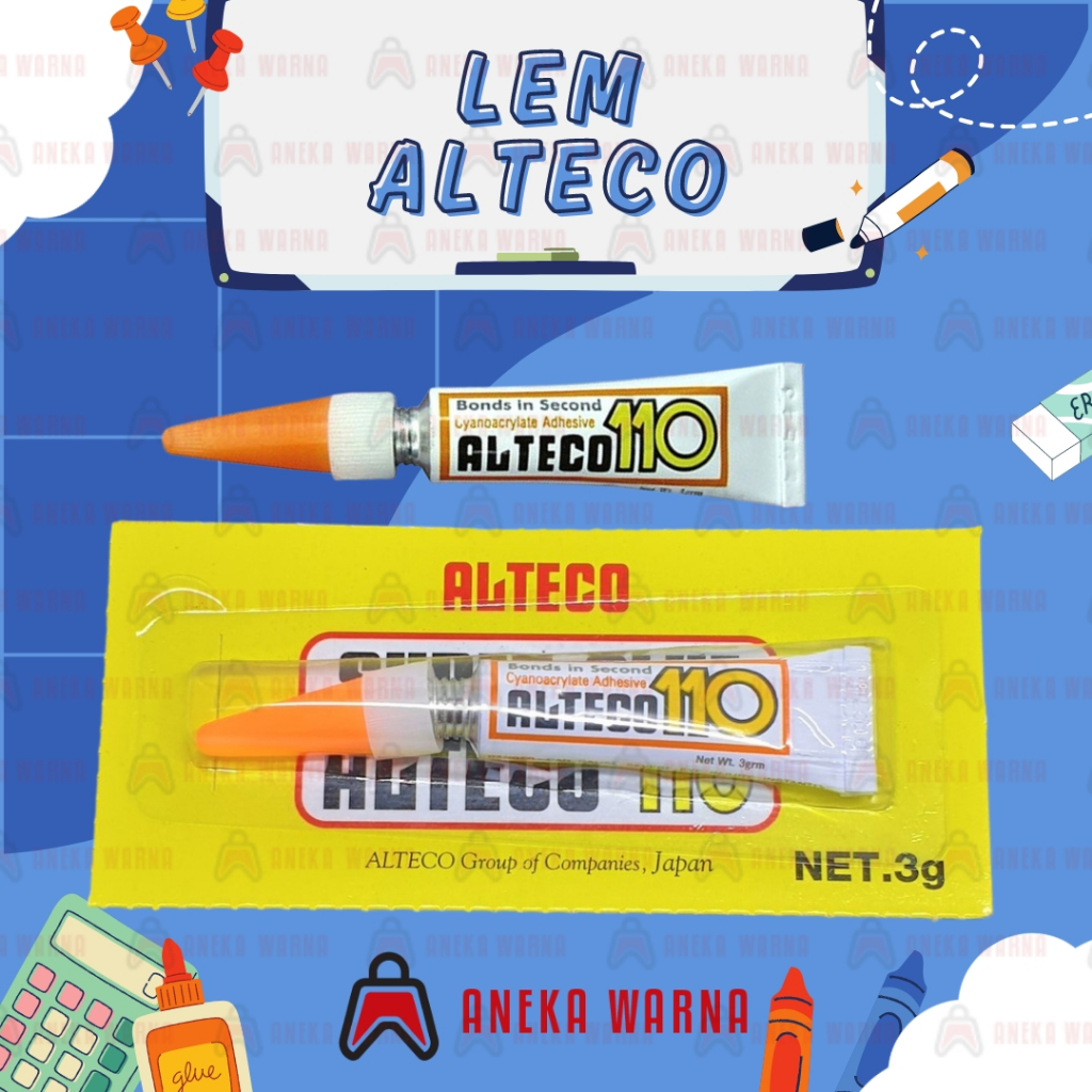 Jual LEM SUPER GLUE ALTECO 110 | 3 GRAM (ORIGINAL) | Shopee Indonesia