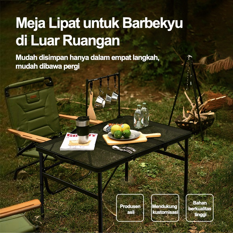 Jual Meja lipat Grid Meja Outdoor Aluminium /Portabledengan/ 2 Panel ...