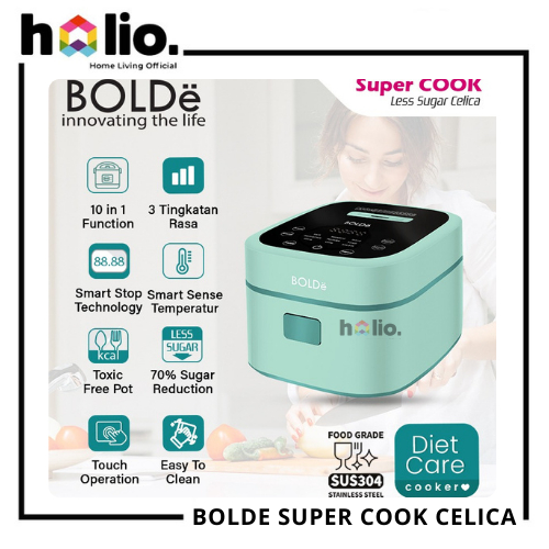 Jual BOLDe Super Cook Less Sugar CELICA - Rice Cooker Magic Com Digital ...