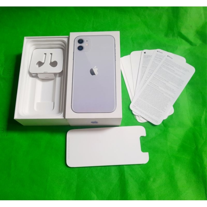 Jual dus box iphone 11 purple original copotan ibox lengkap manual book ...