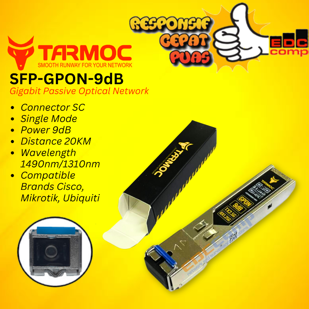 Jual Tarmoc SFP GPON C+++ 9dB SC | GPON 9dB C+++ 2.5G 20Km | Shopee ...