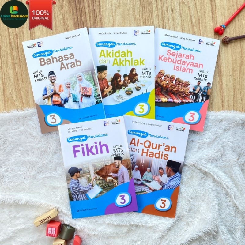 Jual Seri Semangat Mendalami MTs Kelas 9 - Bahasa Arab/Akidah Akhlak/Fikih/Quran Hadits/SKI ...