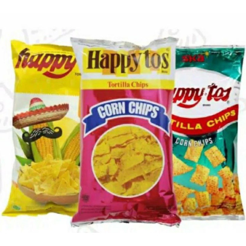 Jual Happy Tos Tortila Chips Original / Cheese 140gr Kripik Jagung ...