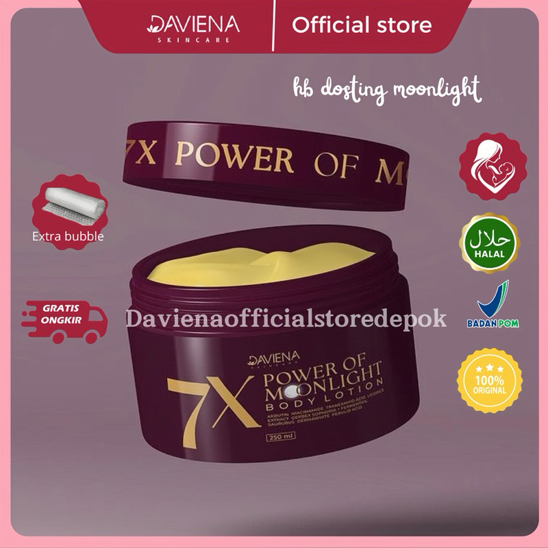 Jual ( DAPAT 1 ) BODY LOTION POWER MOONLIGHT DAVIENA SKINCARE | Shopee ...