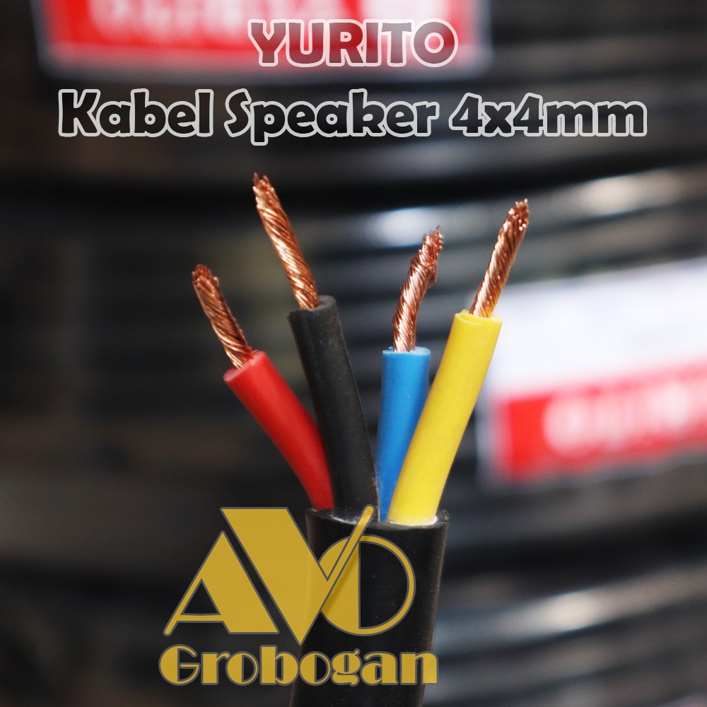 Jual Kabel Speaker Audio YURITO 4x4mm Kabel NYYHY Serabut Pemeter ...
