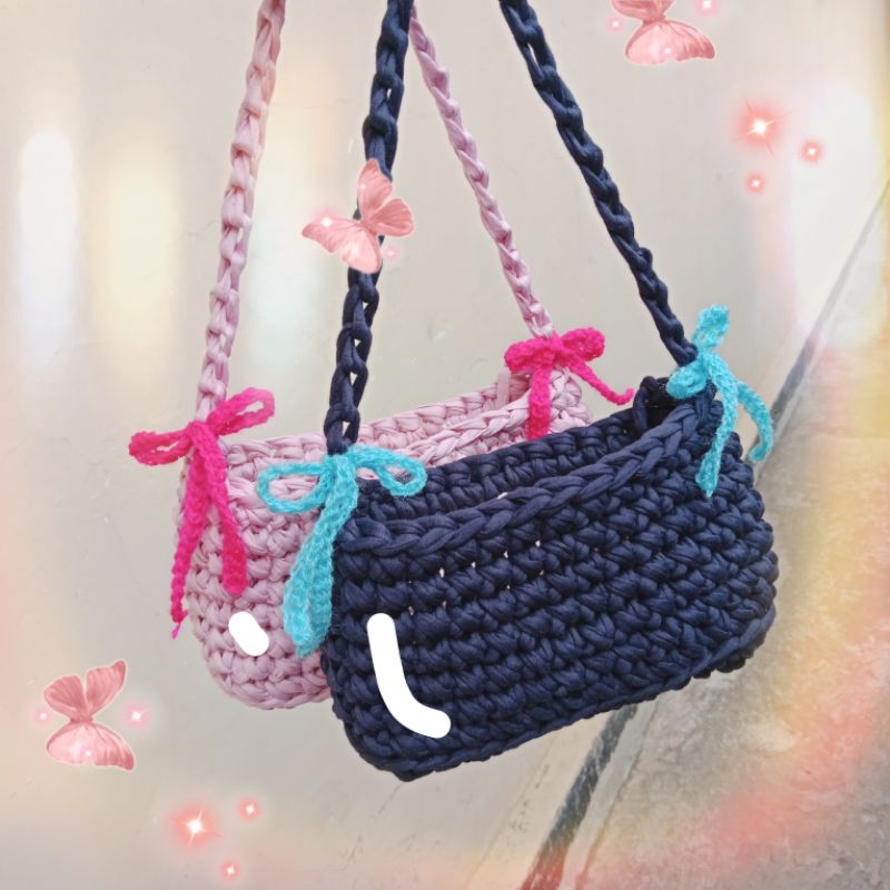 Jual Quer crochet bag || tas rajut cewe korean aesthetic || chezcrochet ...