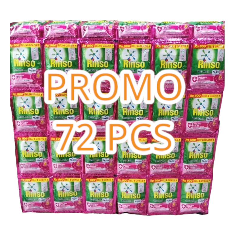 Jual 72 Sachet Rinso Cair Molto Liquid Anti Noda Isi 18ml | Shopee ...