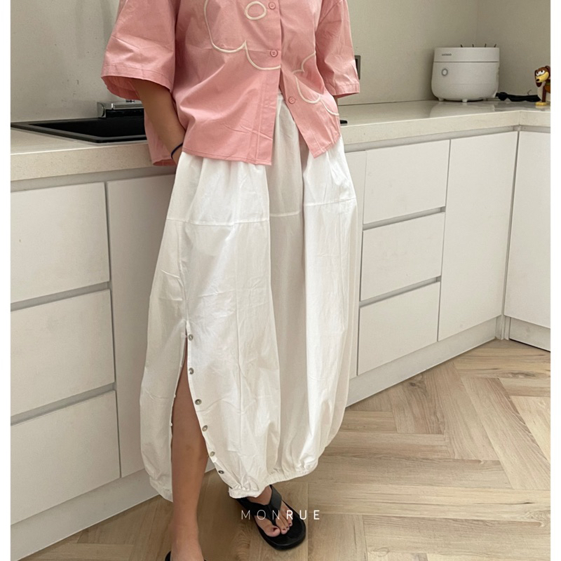 Jual MONRUE — Sage Skirt (Premium) | Shopee Indonesia