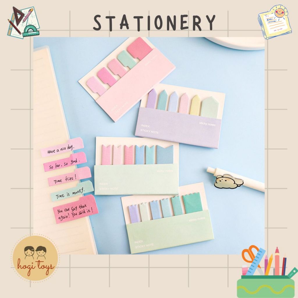 Jual Sticky Notes Memo Mini Warna Pastel Morandi Pembatas Buku | Shopee ...