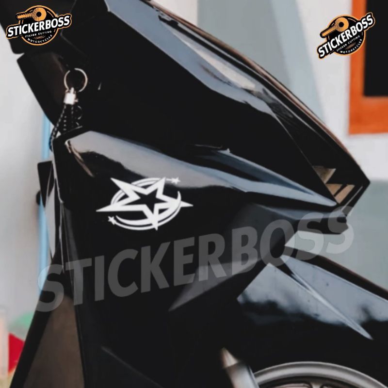 Jual Sticker Motor Bintang V3 Hologram Waterproof - Sticker Cutting ...