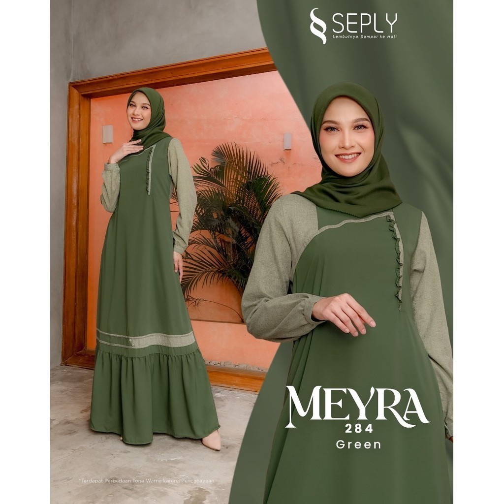 Jual SEPLY MEYRA 284 GAMIS WANITA MUSLIM LENGAN PANJANG - DAILY OUTFIT ...