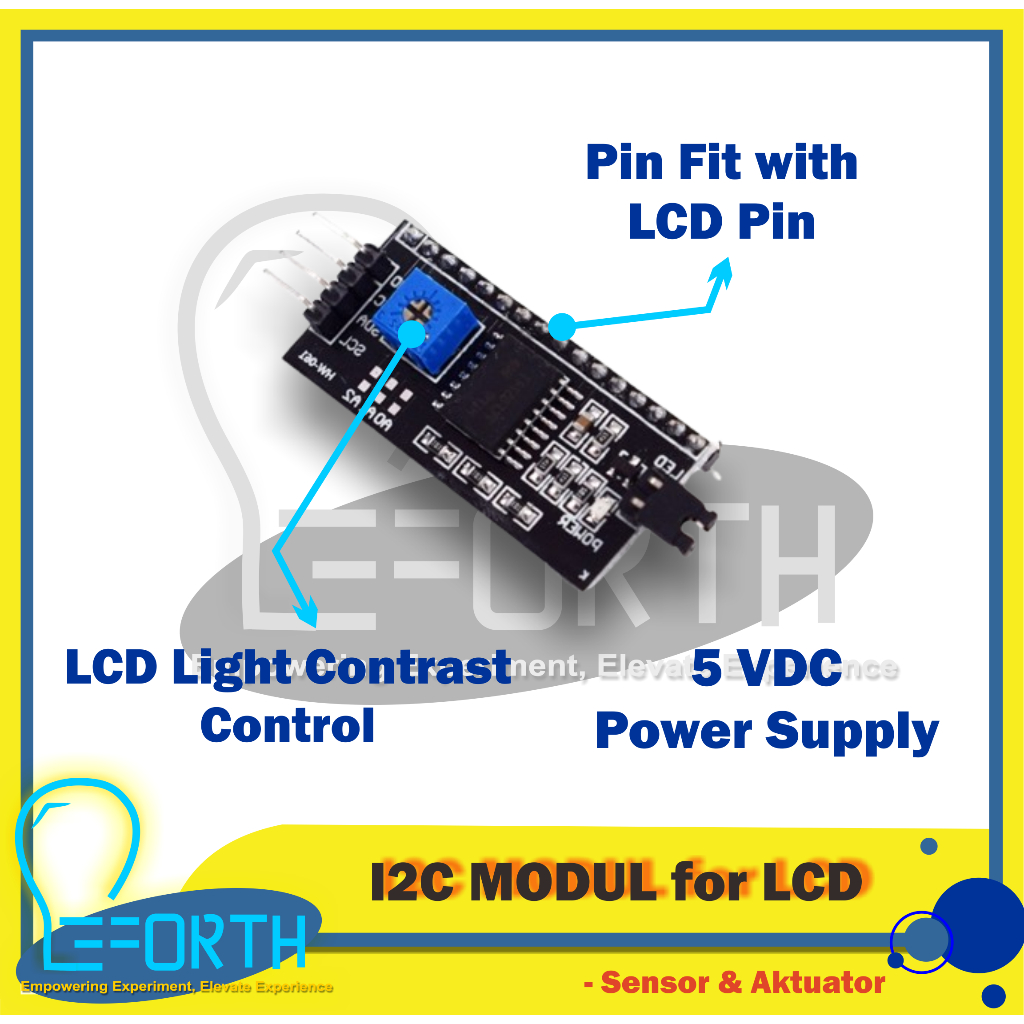 Jual Modul I2C IIC Serial Interface for LCD | Shopee Indonesia
