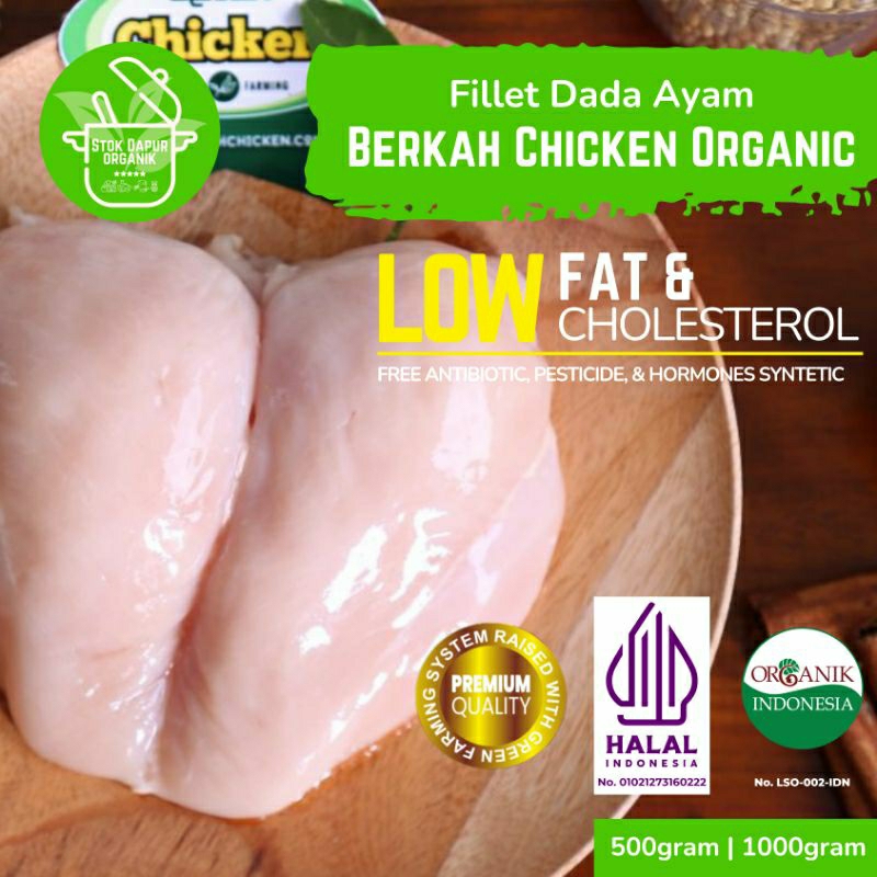 Jual Berkah Chicken Fillet Dada Ayam Broiler Organik Prebiotik Segar ...