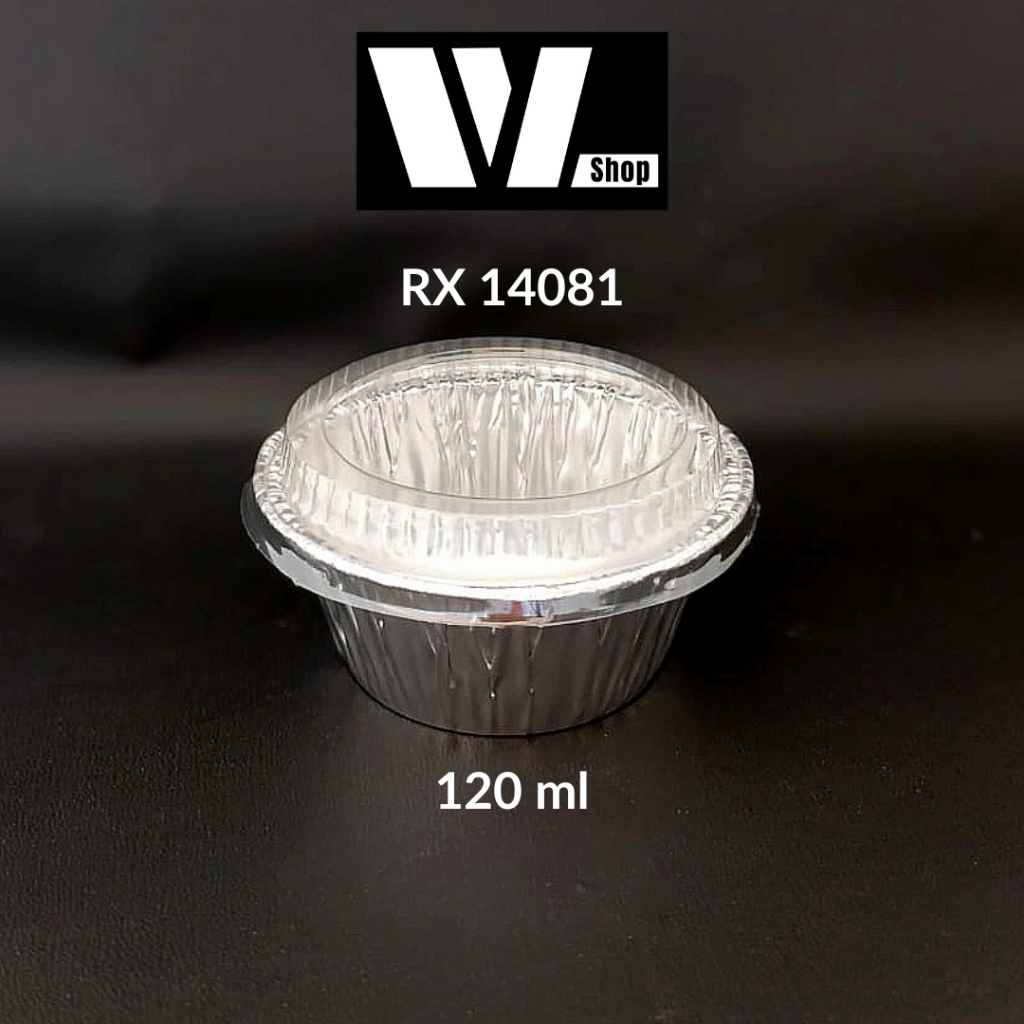Jual Aluminium Tray Bulat 120ml RX14081 / Alumunium Foil Cup 120 ml RX ...