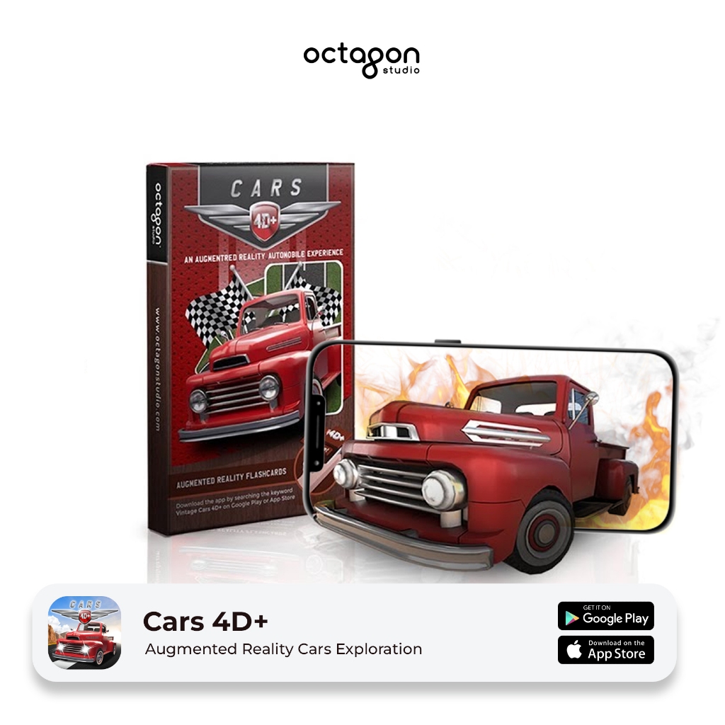 Jual Cars 4D+ Flashcards | Octagon Studio | Augmented Reality | Mainan ...