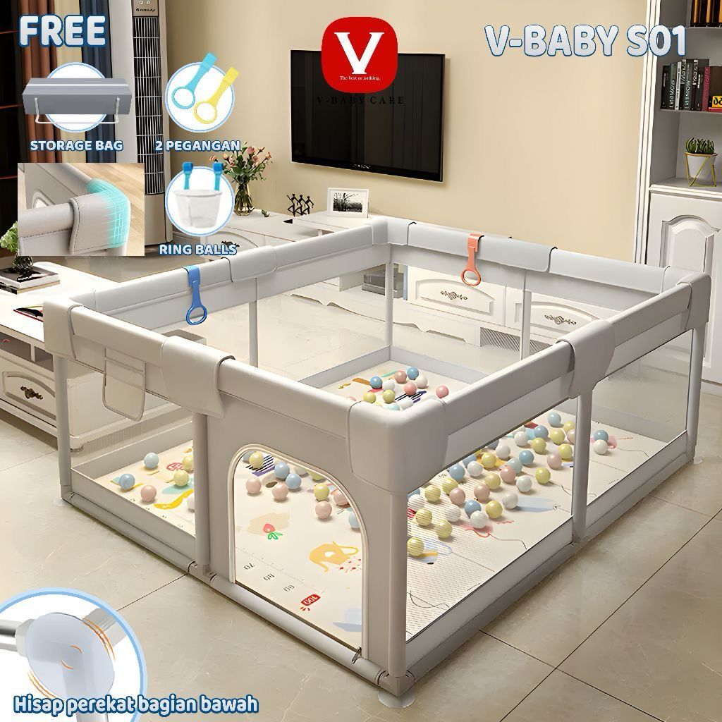 Jual V-BABY CARE-Pagar mainan anak/pagar anak/tempat bermain anak/pagar ...