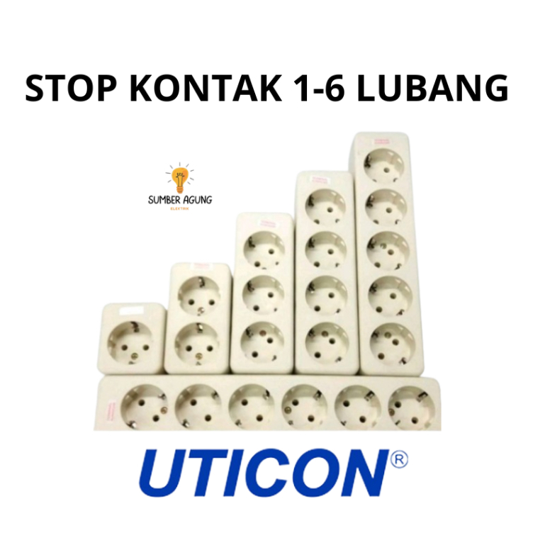 Jual UTICON STOPKONTAK ARDE lubang1 2 3 4 5 6 8 STOP KONTAK/ colokan kabel uticon / terminal ...