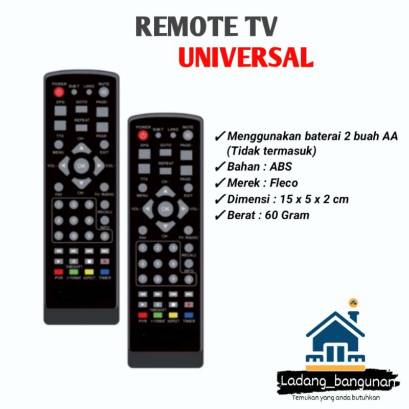 Jual Remote remot STB Universal / Remot Set Top Box DVB-T2 TERMURAH | Shopee Indonesia