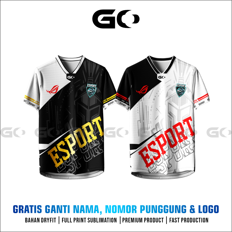Jual Jersey Kaos Baju Gaming Esport SPARTA CUSTOM Terbaru GRATIS NAMA ...
