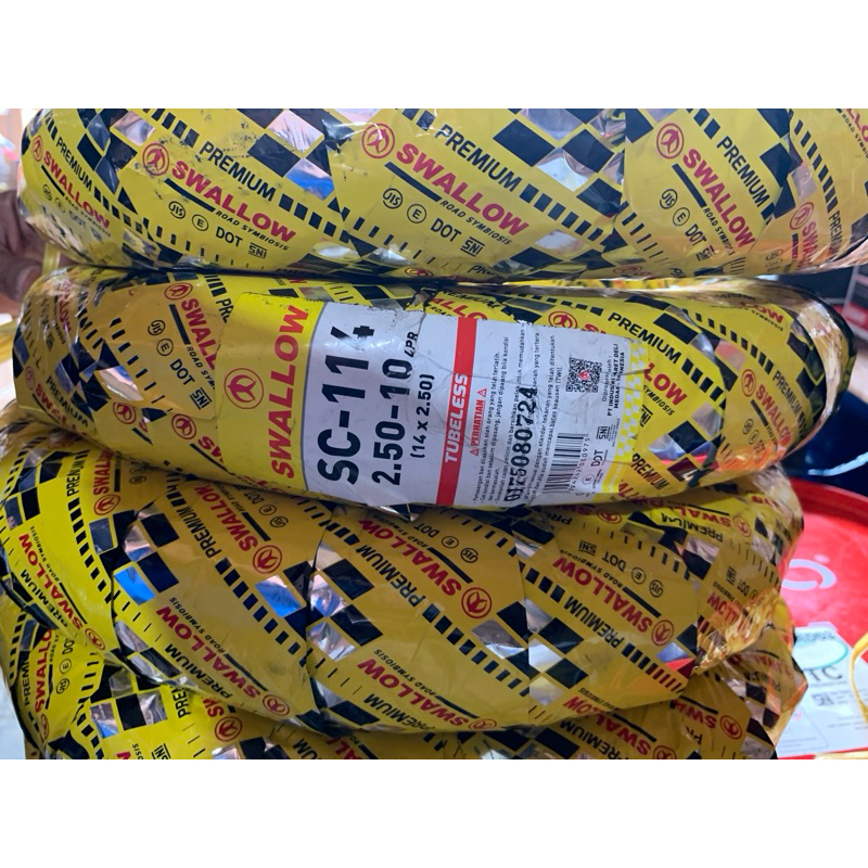 Jual Ban Sepeda Listrik Swallow Tubeless 2.50-10 ( 14 x 2.50 ) | Shopee ...