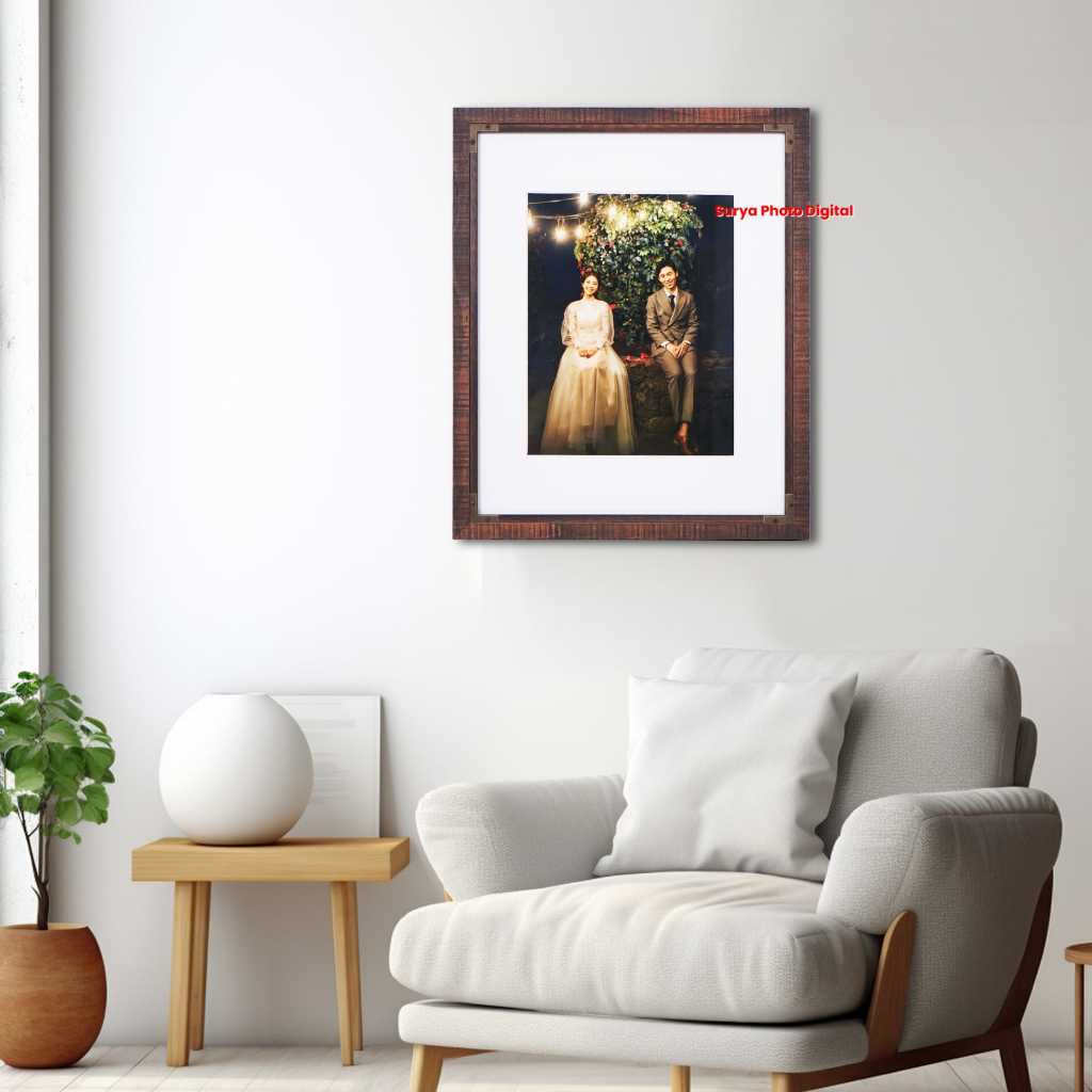 Jual Frame Pigura Bingkai Foto Kayu Ukuran 16R (40x50 cm) / 11R (28x35 ...