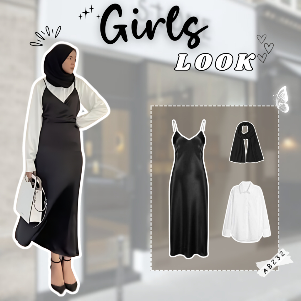 Jual 3 In 1 Set AB232 - Dazzelchic one set korean style one set hijab ...