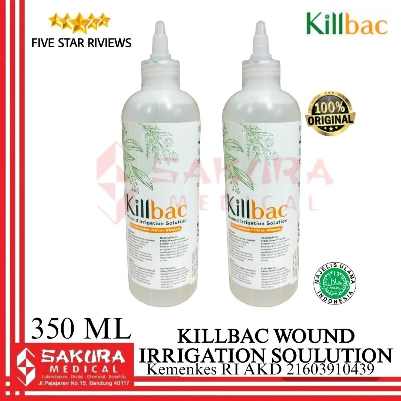 Jual killbac wound irrigation soulution 350 ml | Shopee Indonesia